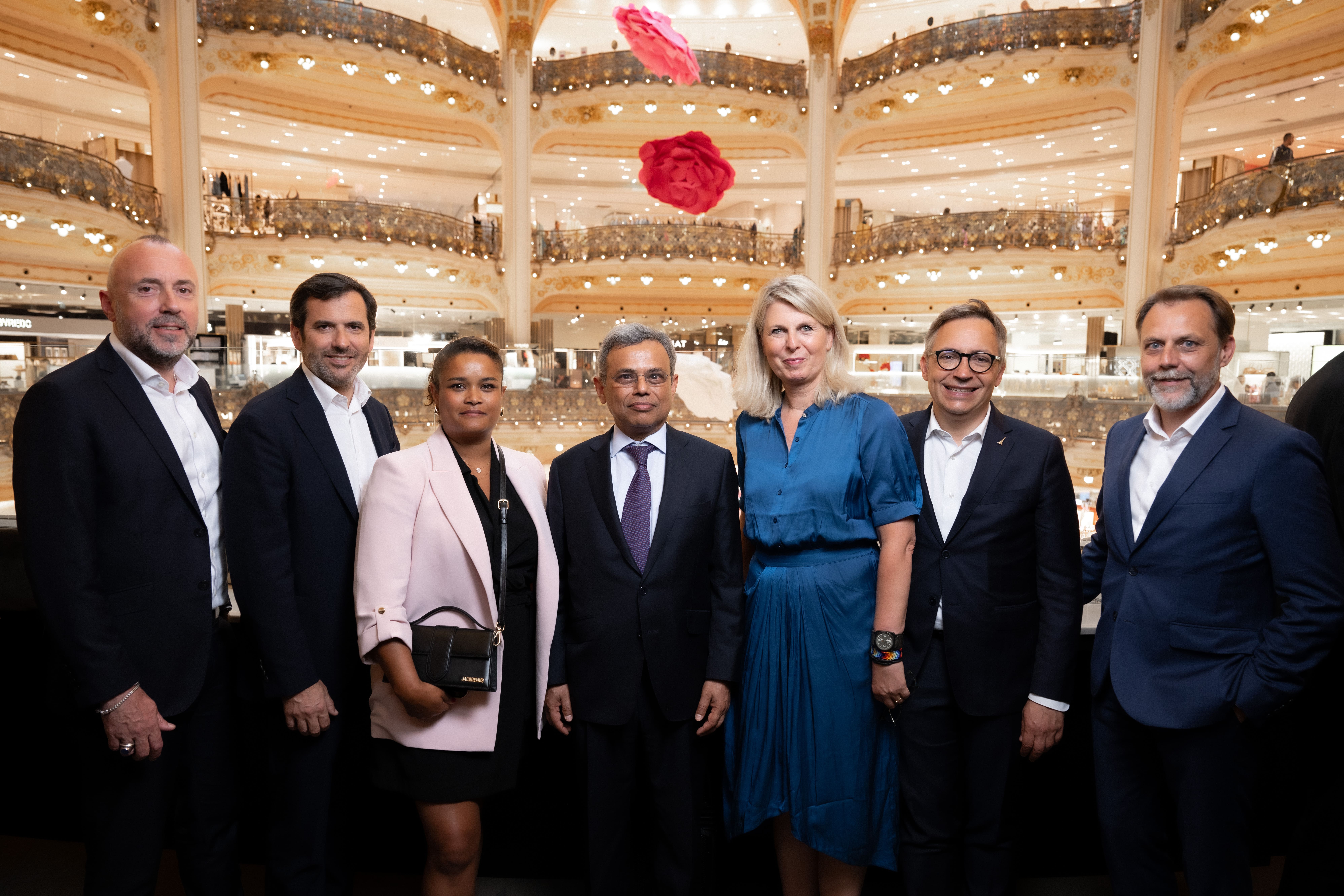 Key Dignitaries at UPI launch event in Galeries Lafayette, Paris